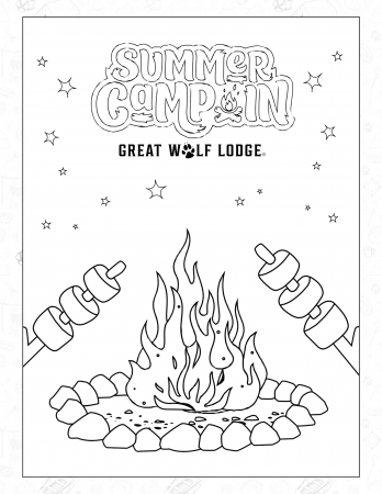 Summer Coloring Book | Summer Camp-In | Great Wolf Lodge