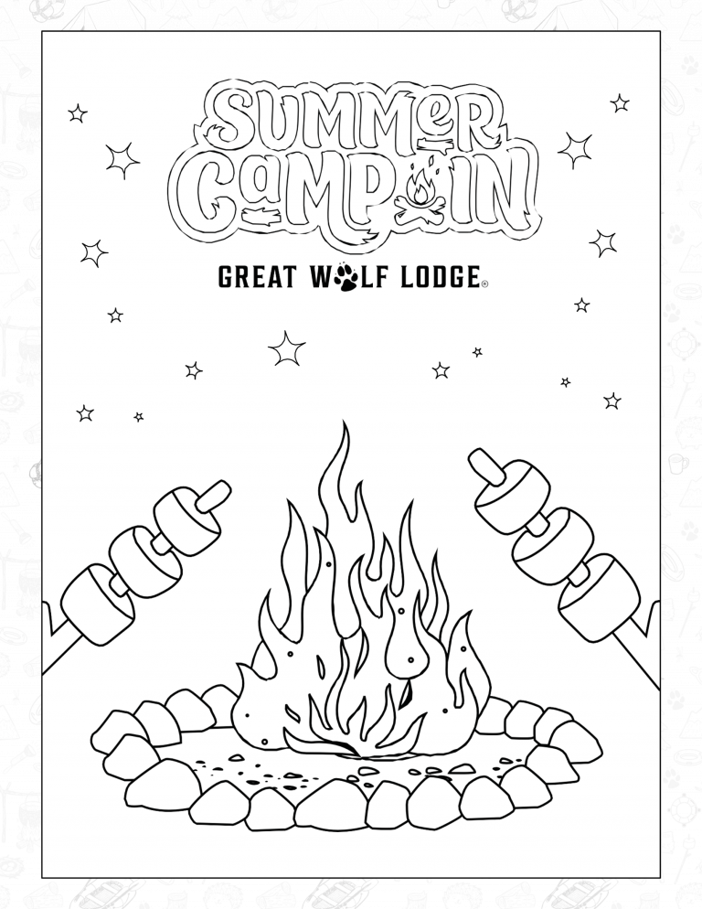 Summer Coloring Book | Summer Camp-In | Great Wolf Lodge