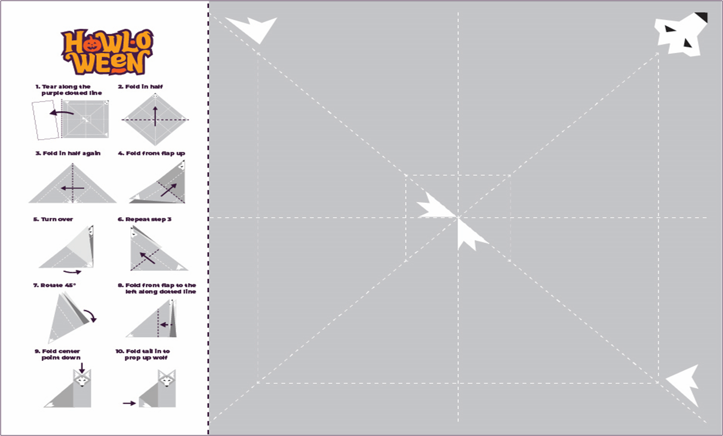 How to Make an Origami Wolf | Great Wolf Lodge