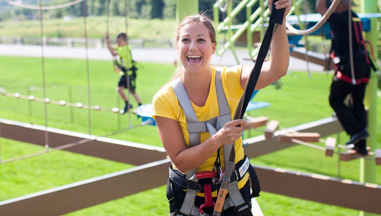 Howlers Peak Ropes Course | Attractions | Great Wolf Lodge Grand Mound, WA